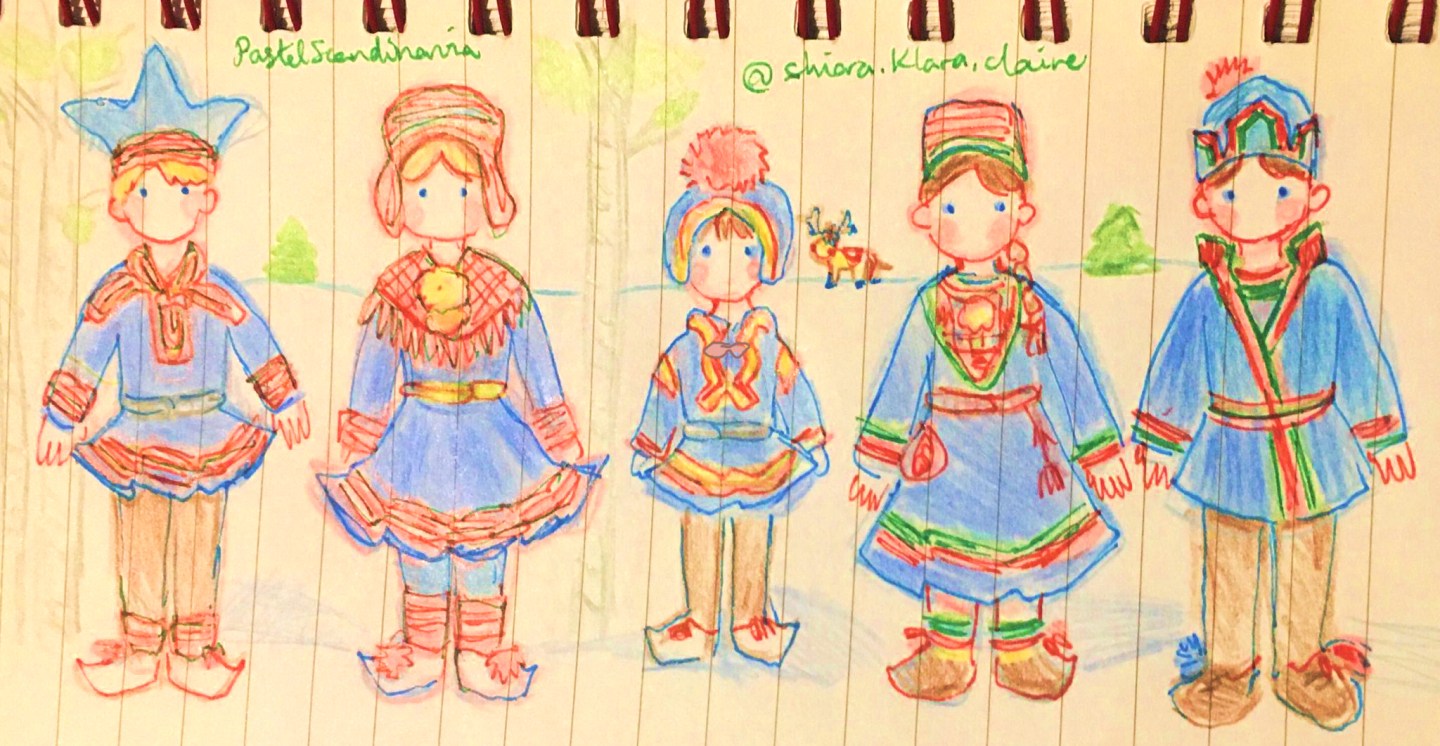 5 symbols of Sami culture – a Polyglot illustrating Scandinavia