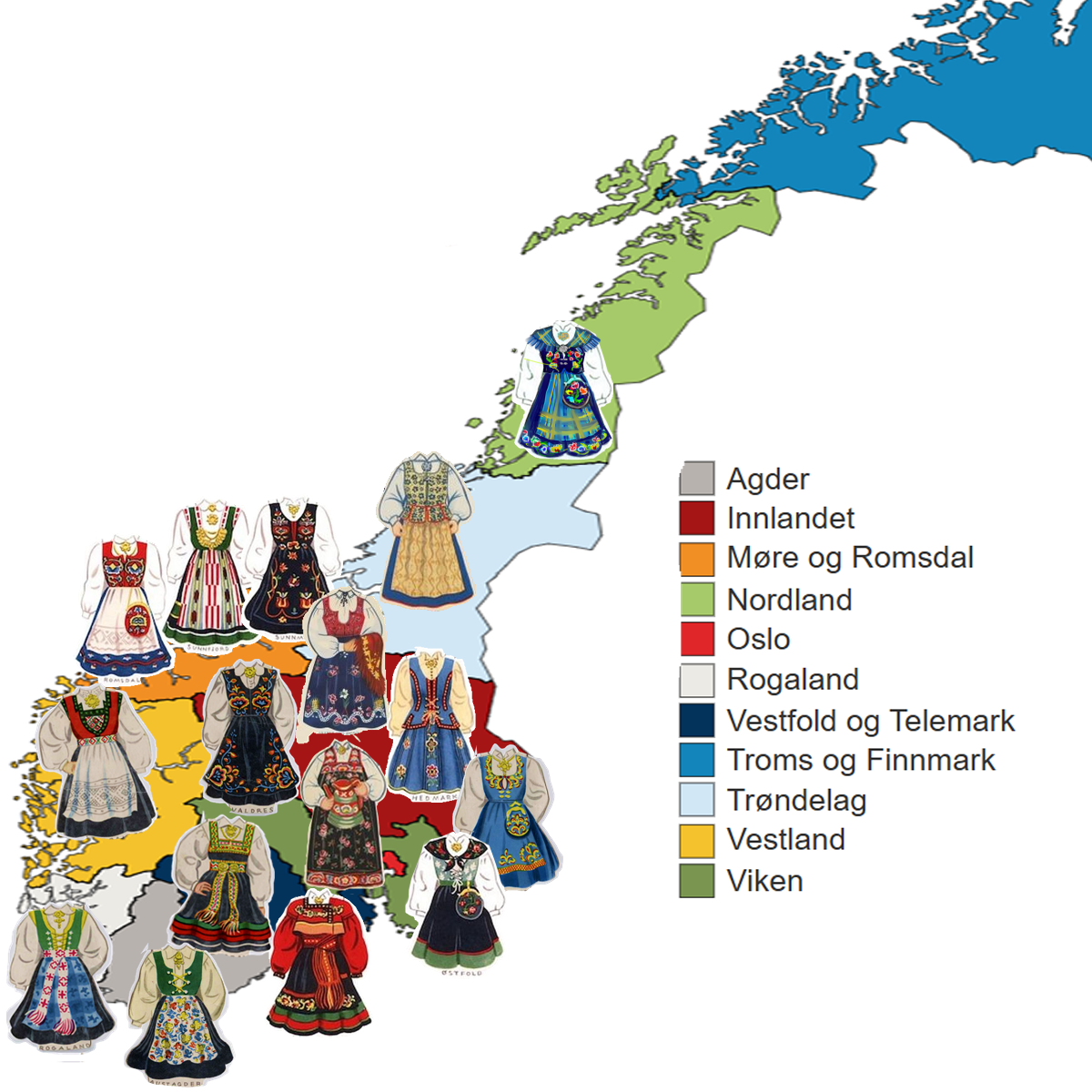 Bunad: Norway’s iconic folk costumes – a Polyglot illustrating Scandinavia